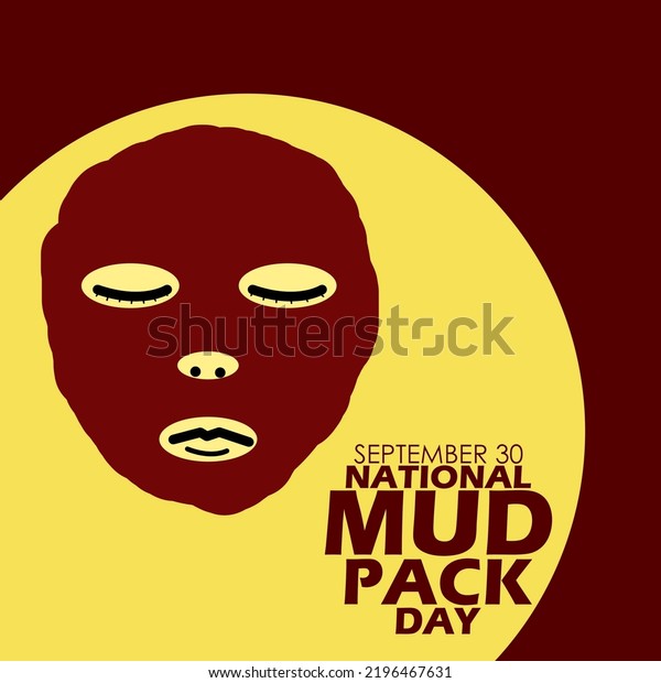 Illustration Persons Face Wearing Mud Mask Stock Vector (Royalty Free ...