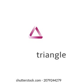 Illustration Pink Triangle Logo Stock Vector (Royalty Free) 2079244279 ...