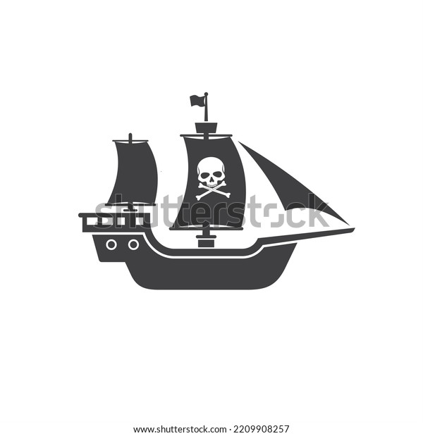 Illustration Pirate Ship Vector Art Stock Vector (Royalty Free ...