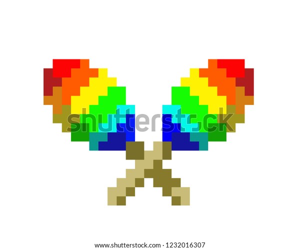 Illustration Pixel Art Shake Rhythm Pixel Stock Vector (Royalty Free ...