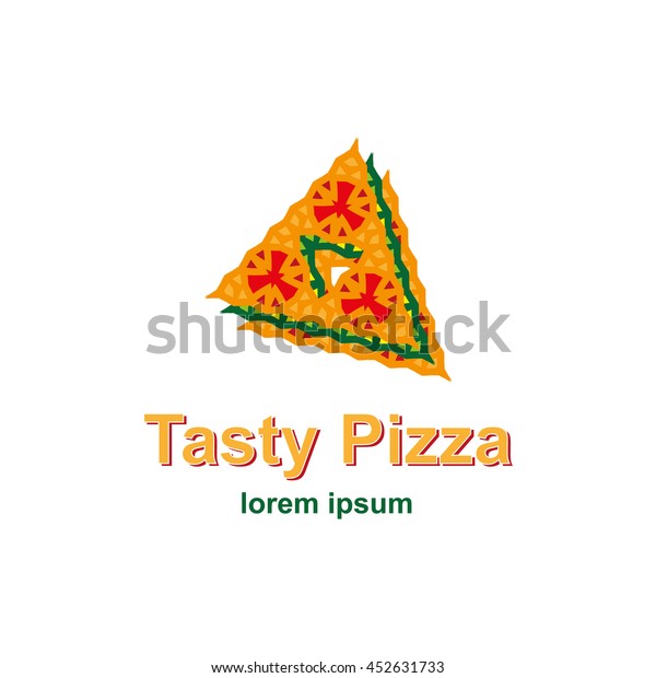 Illustration Pizza Logo Emblem Fast Food Stock Vector (Royalty Free ...