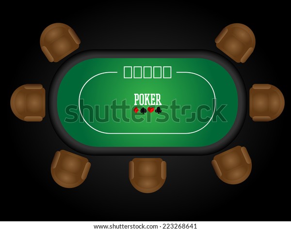 Illustration Poker Table Stock Vector (Royalty Free) 223268641 ...