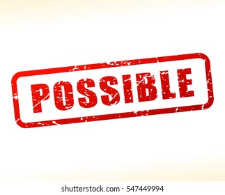 Illustration Possible Text Buffered On White Stock Vector (Royalty Free ...