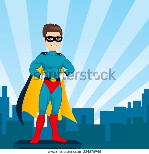 Illustration Powerful Strong Man Hands On Stock Vector (Royalty Free ...