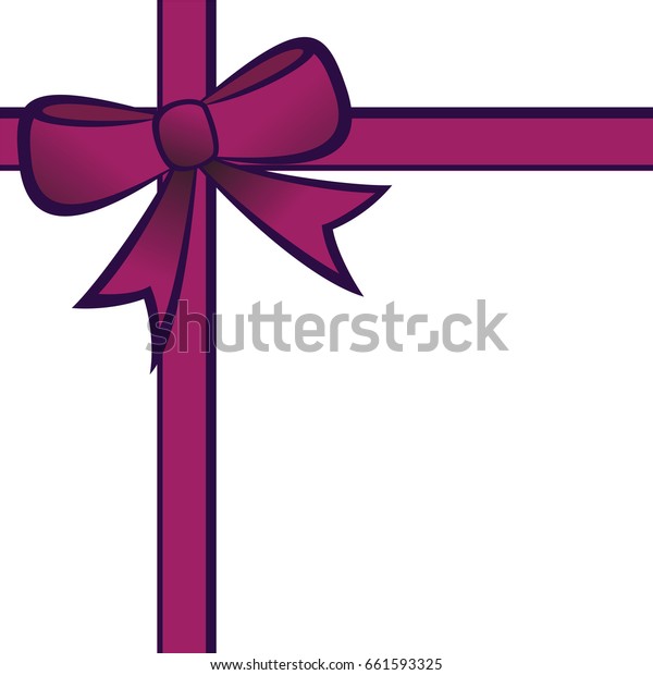 Illustration Present Bow Stock Vector (Royalty Free) 661593325