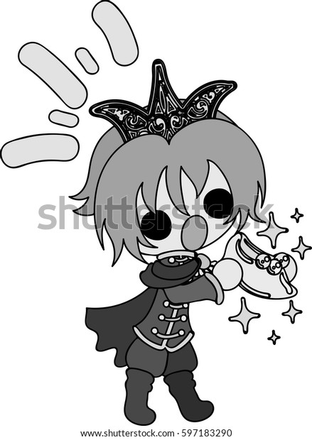 Illustration Pretty Prince Stock Vector (Royalty Free) 597183290 ...