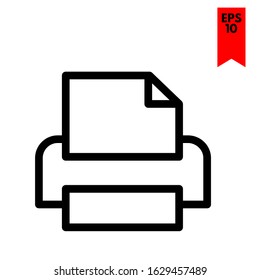Illustration Print Flat Icon Stock Vector (Royalty Free) 1629457489 ...