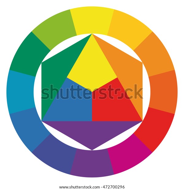 Illustration Printing Color Wheel Different Colors Stock Vector ...