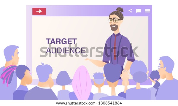 Audiencia de destino de presentación de: vector de stock (libre de ...