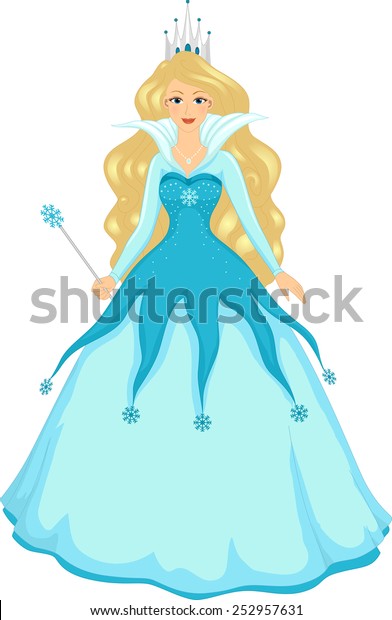 Illustration of a Queen With the Power to Control Ice