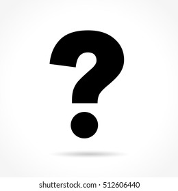 Illustration Question Icon On White Background Stock Vector (Royalty ...