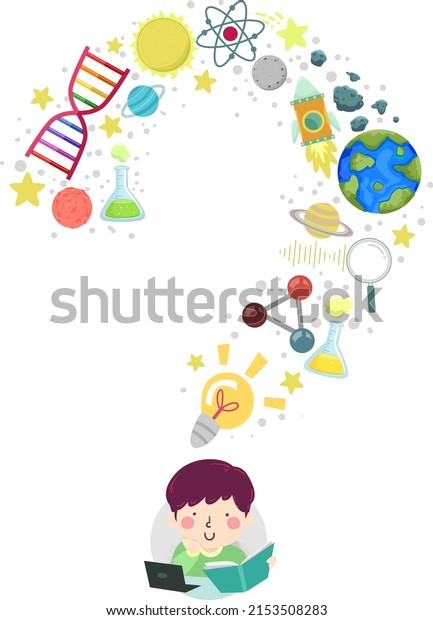 Illustration Question Mark Kid Boy Thinking: vetor stock (livre de ...