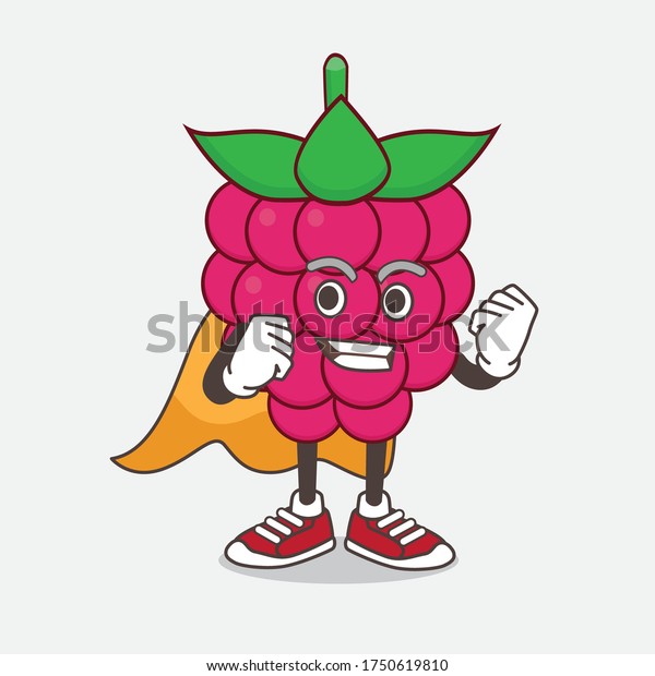 Illustration Raspberry Fruit Cartoon Mascot Character Stock Vector ...