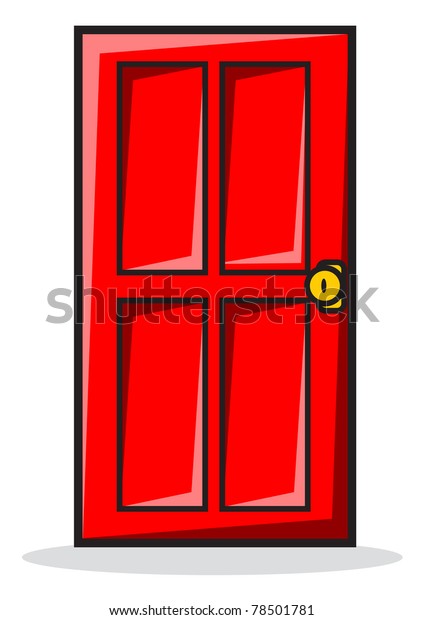 Illustration Red Door: vetor stock (livre de direitos) 78501781 ...