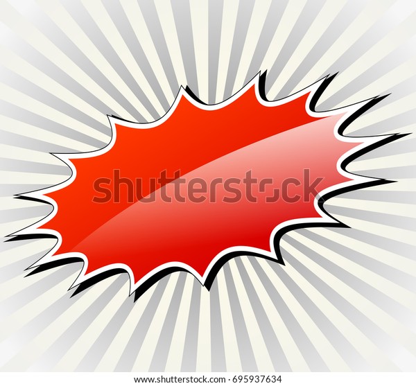 Illustration Red Star Burst Concept Stock Vector (Royalty Free) 695937634