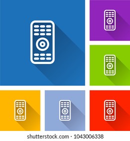 Illustration Remote Control Icons Shadow Stock Vector (Royalty Free ...