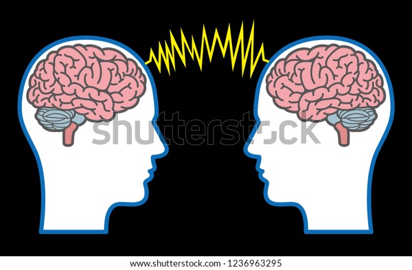 Illustration Representing Telepathy Stock Vector (Royalty Free ...