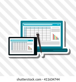 Spreadsheet Icon Design Stock Vector (Royalty Free) 389321389
