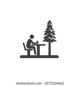 Rest area road sign Royalty Free Stock SVG Vector