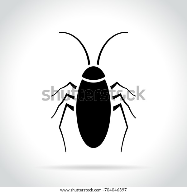 Illustration Roach Icon On White Background Stock Vector (Royalty Free ...