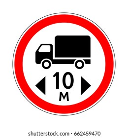Maximum Vehicle Length Sign Stock Vector (Royalty Free) 625974209 ...