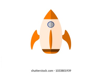 Two Stage Rocket Icon Cartoon Style Stock Vector (Royalty Free ...