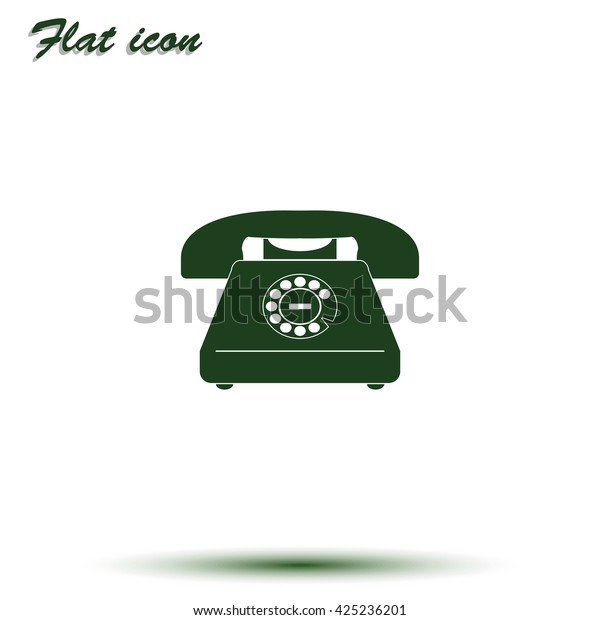 Illustration Rotary Phone Stock Vector (Royalty Free) 425236201 ...