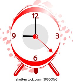 Illustration Round Clock Stock Vector (Royalty Free) 39800068 ...