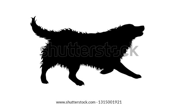 Illustration Running Dog Icon Vector Silhouette Stock Vector (Royalty ...