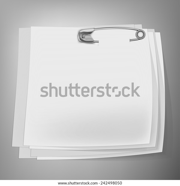 Illustration Safety Pin Banner Vector Image Stock Vector (Royalty Free ...