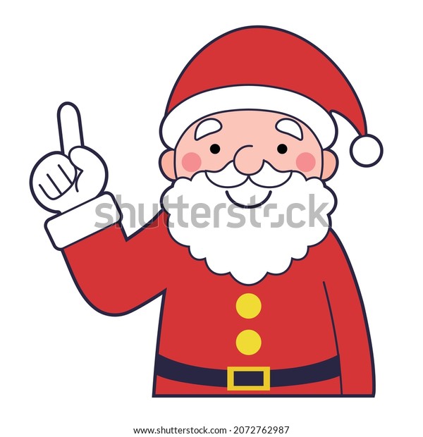 Illustration Santa Claus Pointing Stock Vector (Royalty Free ...