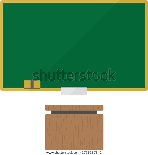 Illustration School Classroom Blackboard Stock Vector (Royalty Free ...