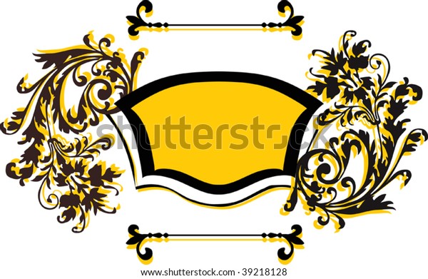 Illustration Scroll Curls On White Background Stock Vector (Royalty ...