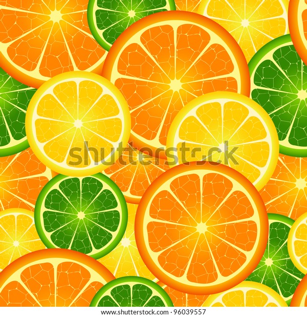 Illustration Seamless Orange Background Stock Vector (Royalty Free ...