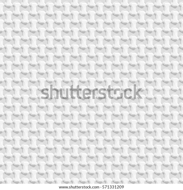 Illustration Seamless Texture White Geometric Patterned Stock Vector ...