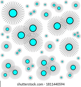 Illustration Separate Adhesed Colloidal Particles Different Stock ...