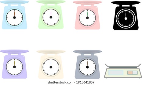 Illustration Set By Color Simple Scale Stock Vector (Royalty Free ...