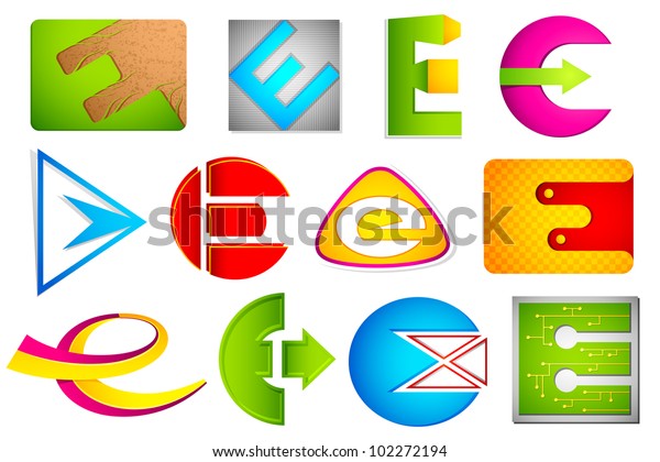 Illustration Set Different Colorful Logo Icon Stock Vector (Royalty ...