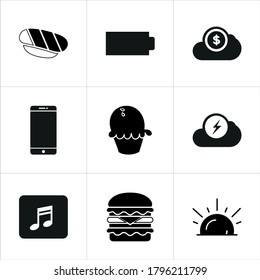 Illustration Set Mixed Icons Isolated On Stock Vector (Royalty Free ...