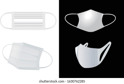 Illustration Set Several Types Masks Stock Vector (Royalty Free ...