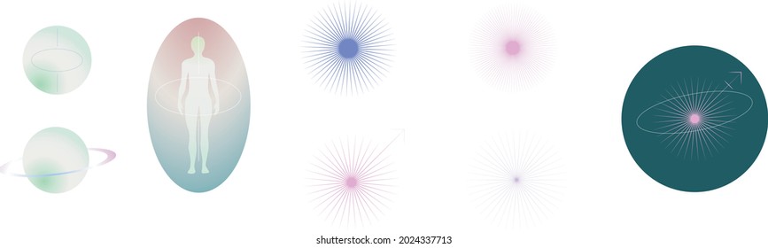 Illustration Set Space Human Mind Stock Vector (Royalty Free ...