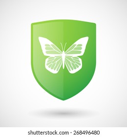 Illustration Shield Icon Butterfly Stock Vector (Royalty Free ...