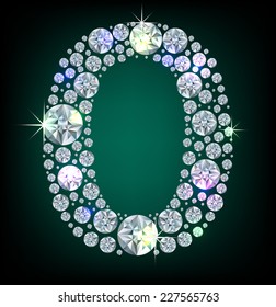 Illustration Shiny Diamond Zero Number Stock Vector (Royalty Free) 227565763 | Shutterstock
