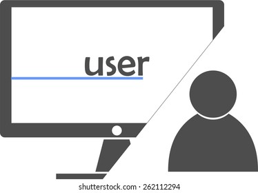 Illustration Showing User Stock Vector (Royalty Free) 262112294 ...