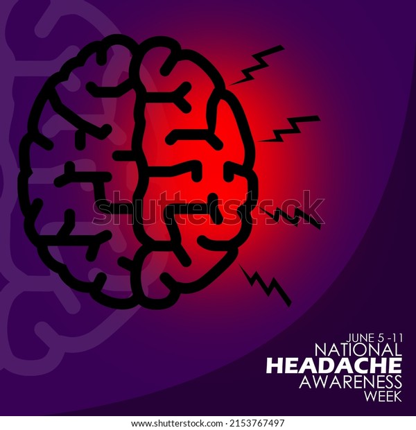 Vektor Stok Illustration Sick Brain Image Bold Texts (Tanpa Royalti ...