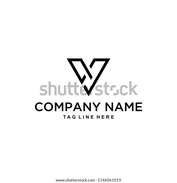 Illustration Sign Letter V Form Modern Stock Vector (Royalty Free ...