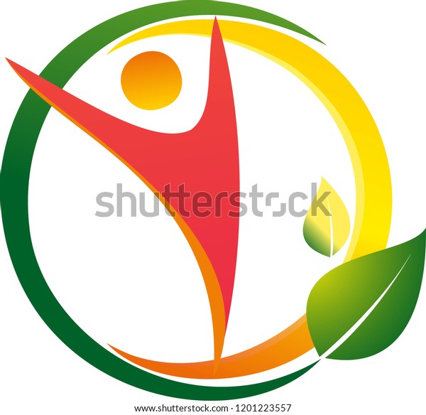 Illustration Silhouette Human Circle Logo Coaching Stock Vector ...