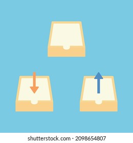 Illustration Simple Cute Inbox Stock Vector (Royalty Free) 2098654807 ...