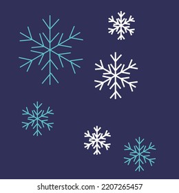 Illustration Simple Snowy Crystal Stock Vector (Royalty Free ...
