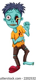 Illustration Single Zombie Stock Vector (Royalty Free) 220253227 ...